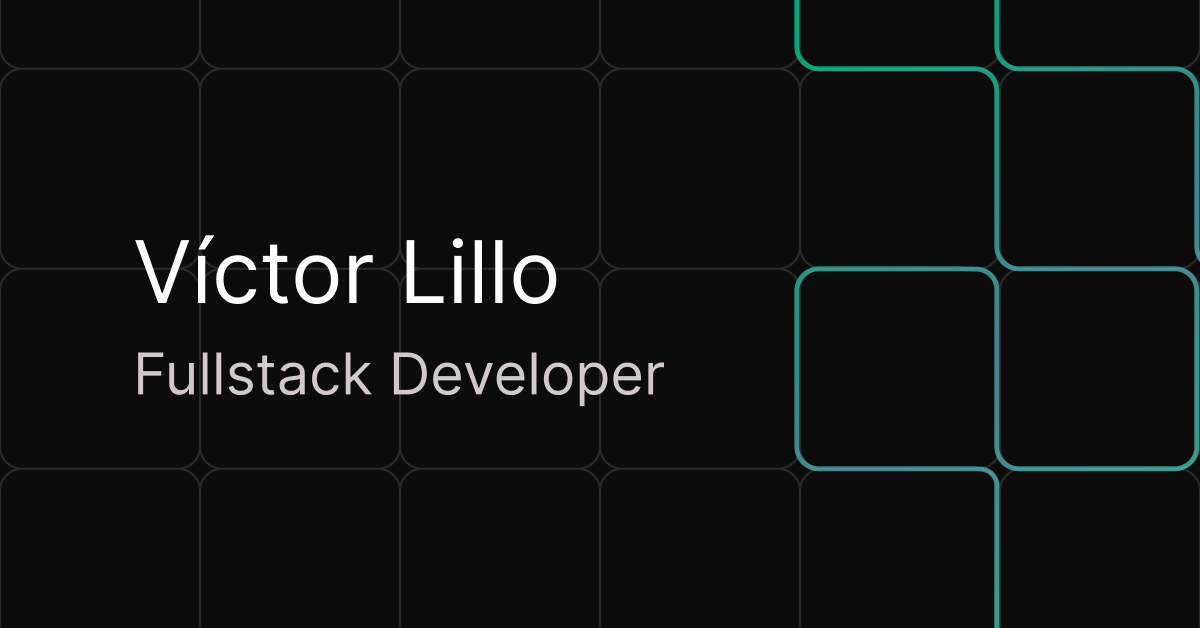 Víctor Lillo Fullstack Software Architecture Javascript Css And Web